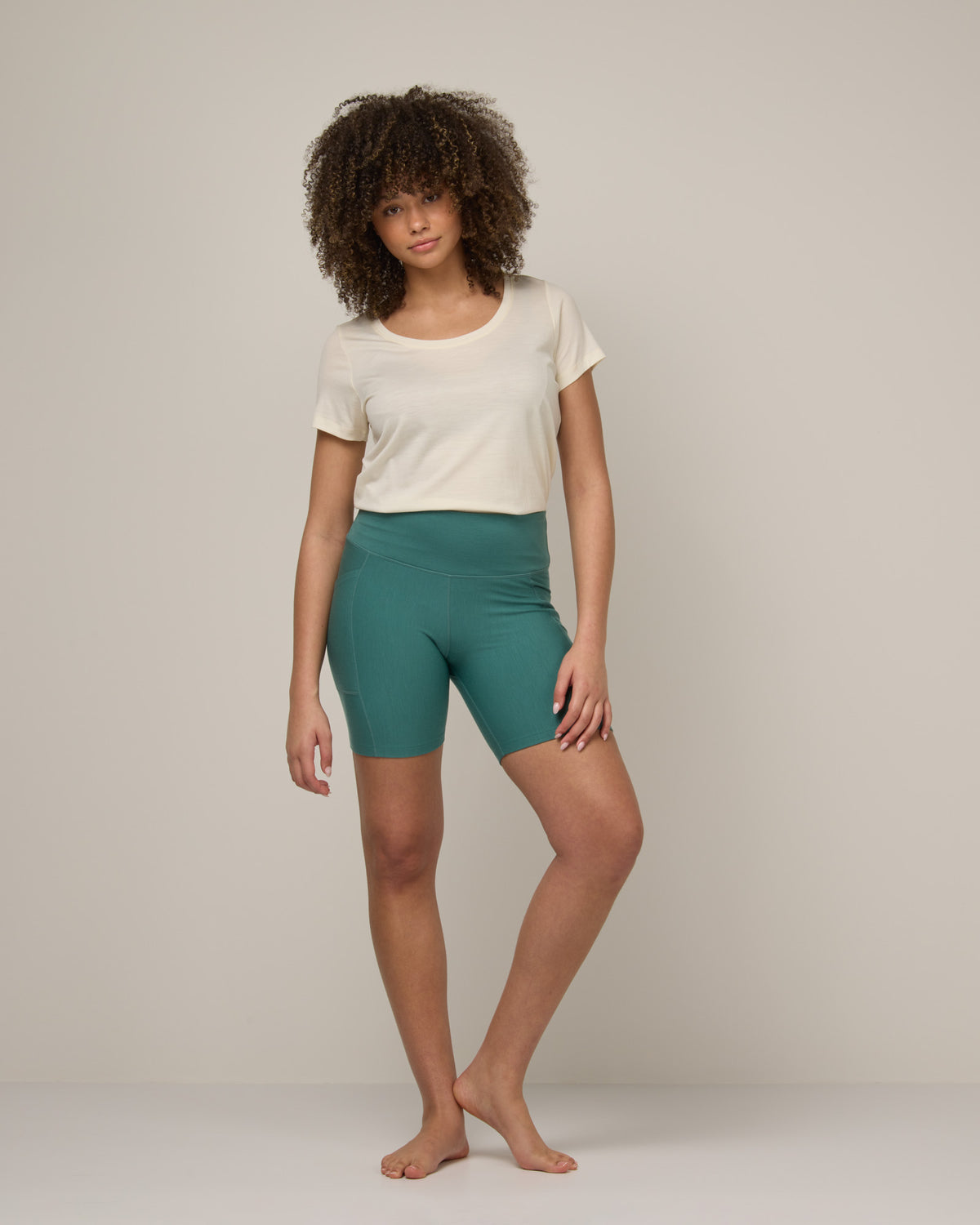 Summit Merino Wool Pocket Bike Short - Silver Jade – Summit Pocket Bike Short | wool& Europe