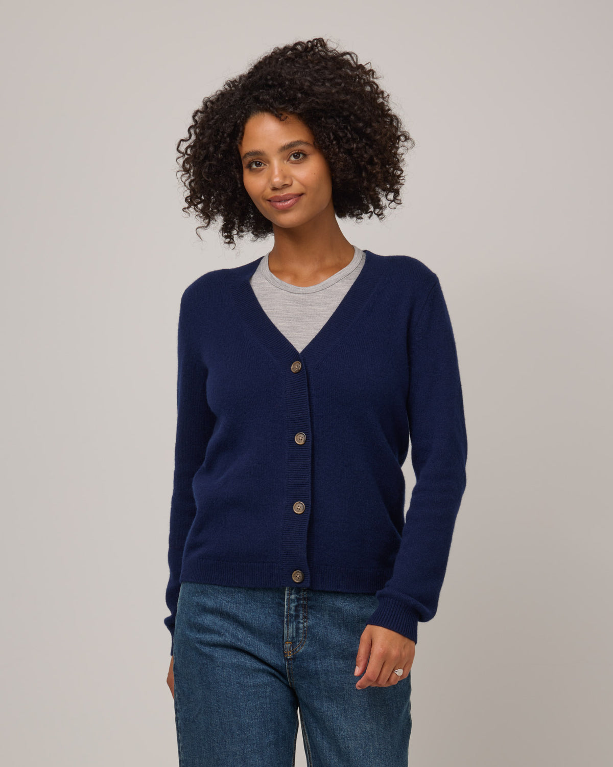 Hazel Merino Wool Sweater Cardigan - Navy – Hazel Sweater Cardigan ...
